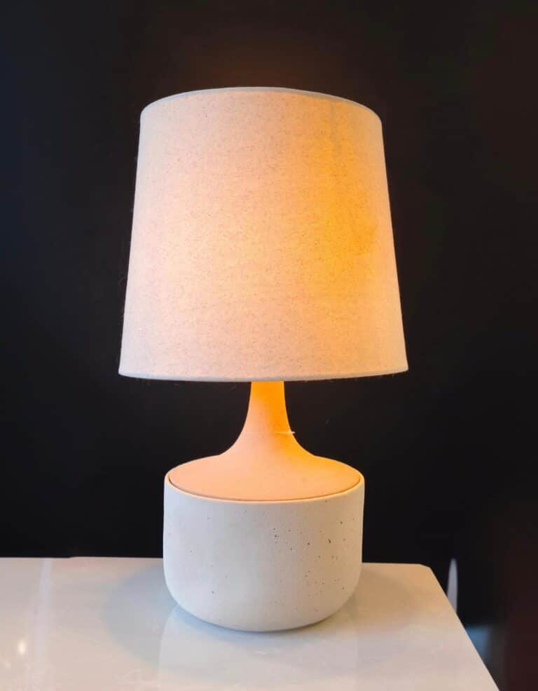 Cream Speckles Ceramic Lamp - Ashford Collection